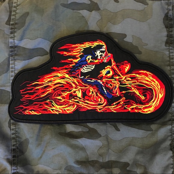 Accessories | Motorcycle Patch Iron On Jumbo Back Patches Biker | Poshmark